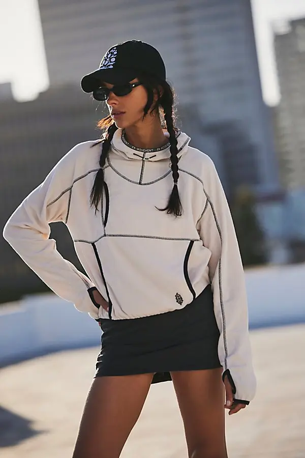 Free People On The Run Lightweight Pullover - Cashmere