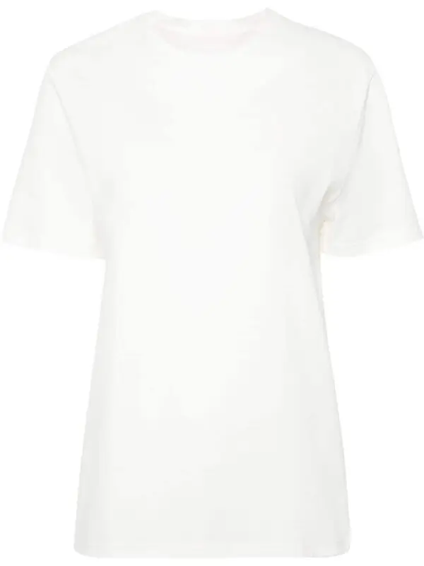 JIL SANDER Logo-print Cotton T-shirt - Neutrals