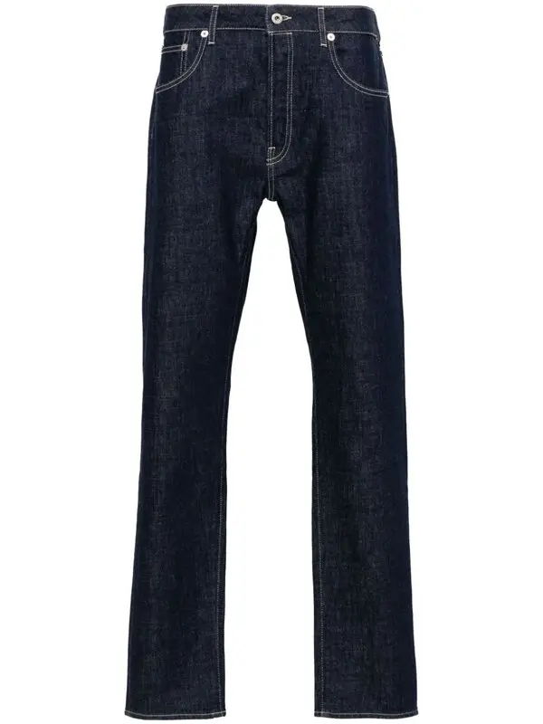 Kenzo Logo-patch Tapered Jeans