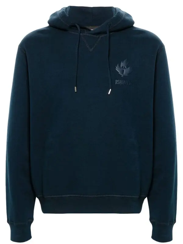 Dsquared2 Raised-logo Cotton Hoodie