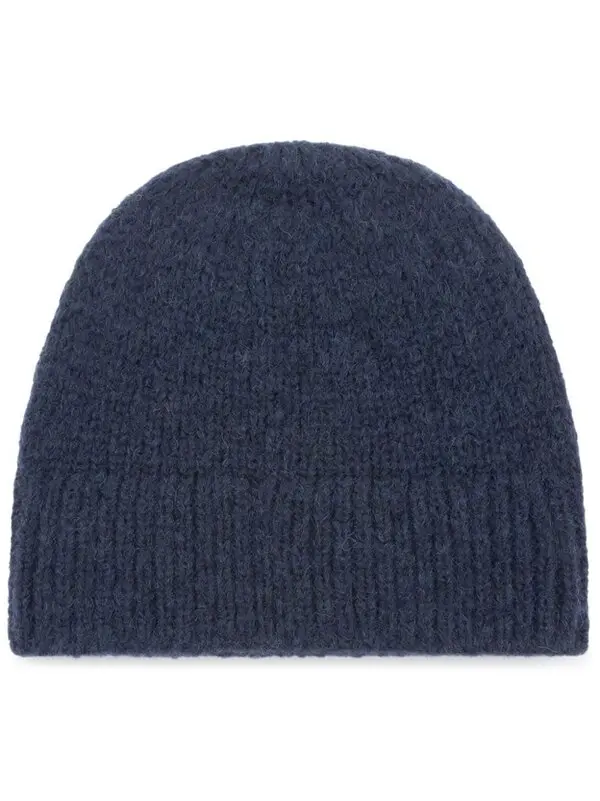 Dries Van Noten wool blend cobalt blue beanie DRIES VAN NOTEN Wool Knit Beanie Blue (K-148557) main image 4