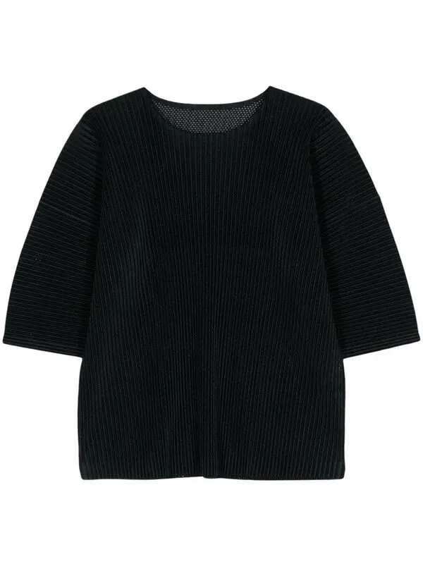 Issey Miyake Light Mesh Plissé-effect T-shirt