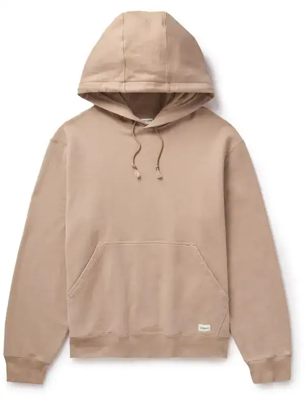 Saint Laurent Oversized Logo-AppliquéD Hoodie Neutrals