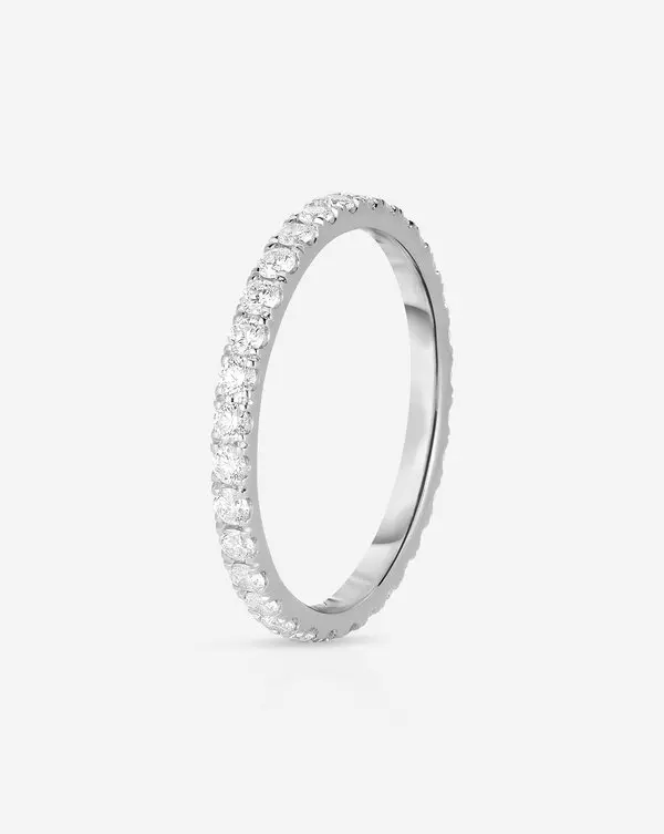 Ring Concierge 14k Gold Diamond Pavé Eternity Ring