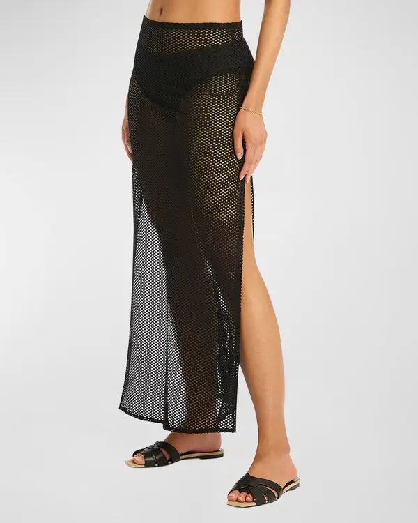 SEA LEVEL Surf Mesh Long Skirt