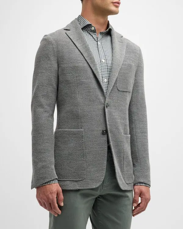 Canali Textured Wool Jacket