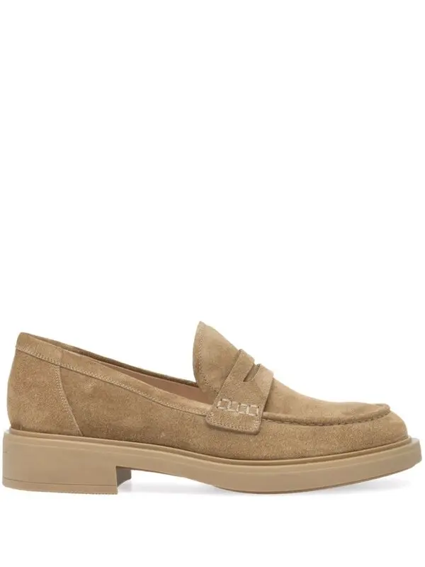 GIANVITO ROSSI Harris Loafers - Neutrals