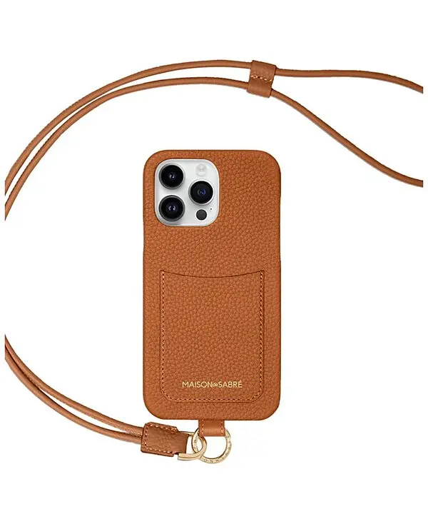 MAISON DE SABRE Sling Phone Case - Pecan Brown