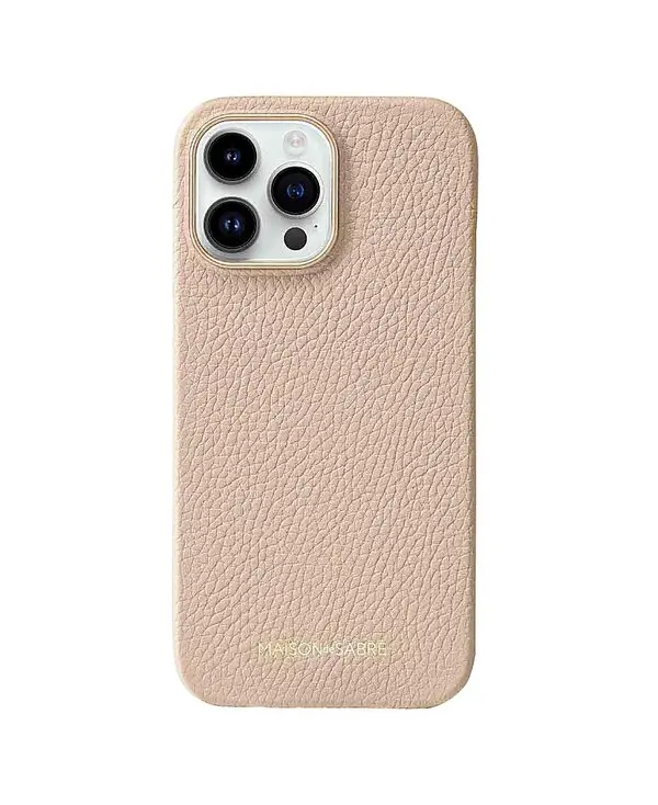 MAISON DE SABRE Leather Phone Case - Saharan Nude