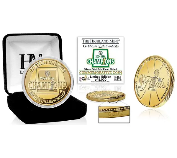 HIGHLAND MINT 2024 Nba Champions Gold Coin - One-color | Editorialist