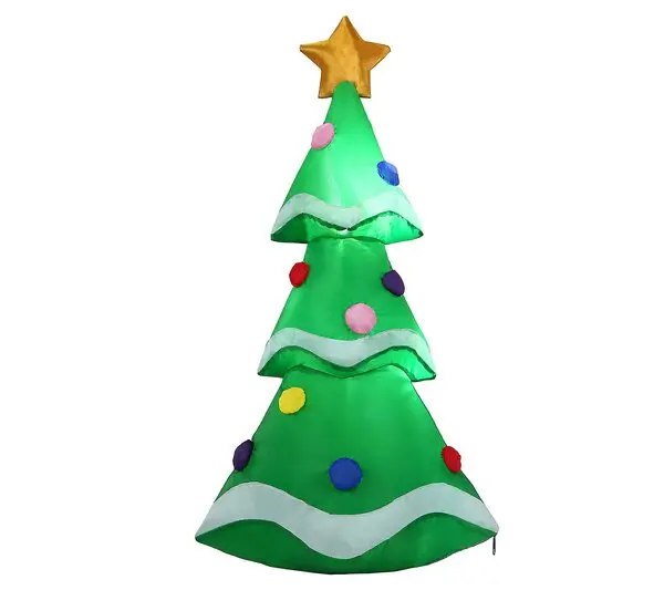 FRASER HILL FARM 2-ft. Tall Prelit Tabletop Chr Istmas Tree Inf