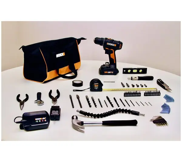 WORX 20v Cordless Drill With Battery And Accessory Kit