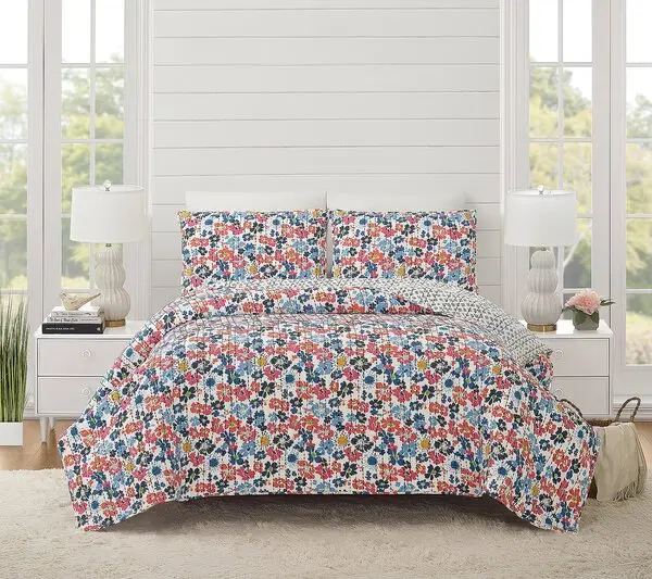 MODERN HEIRLOOM Blossom 2pc Twin/twin Xl Cotton Quilt Set