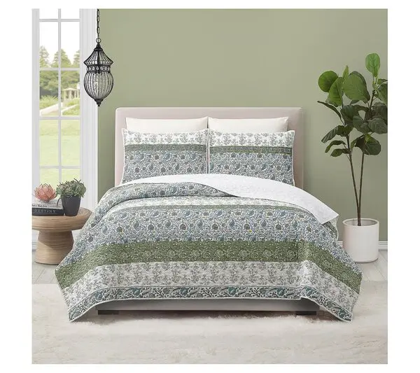 MODERN HEIRLOOM Marseille 3 King Quilt Set