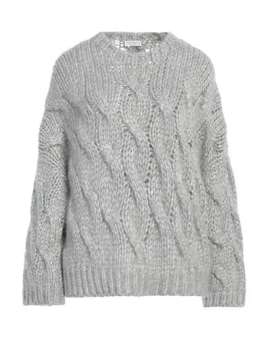 Brunello Cucinelli Cable-knit Metallic Sweater