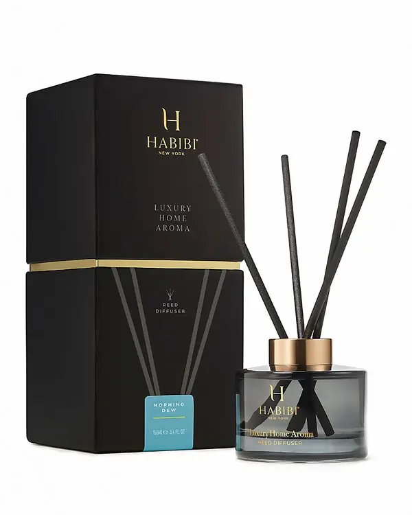 HABIBI NY Luxury Reed Diffuser Morning Dew 3.4 Oz