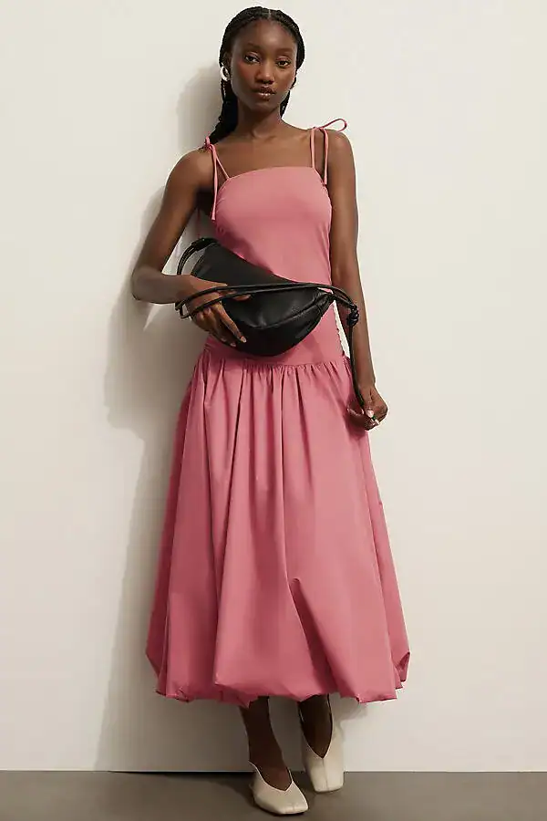 drop waist bubble hem dress Adorable Moment Drop Waist Bubble Hem Mini Dress main image 0