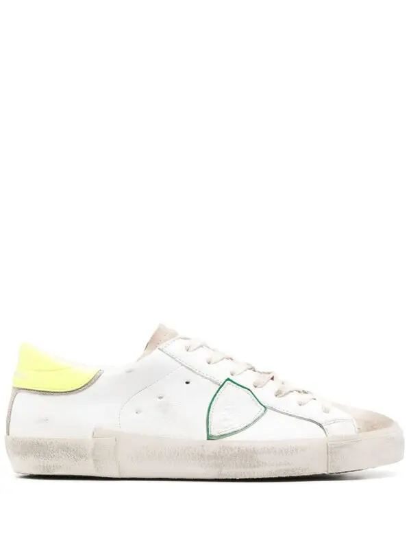Philippe Model Prsx Leather Sneakers - White