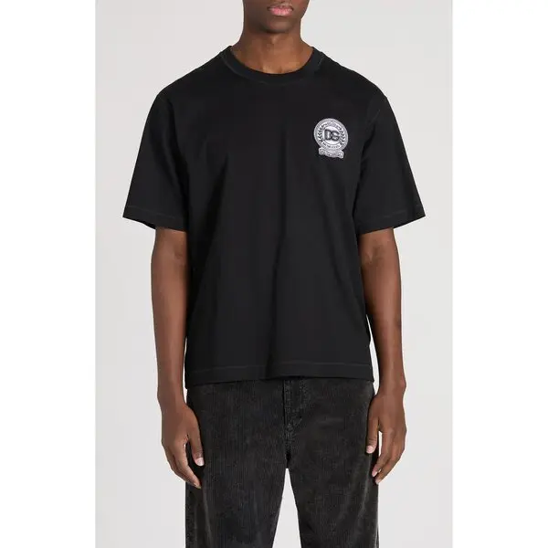 Dolce & Gabbana Embroidered Logo Patch T-shirt - Nero