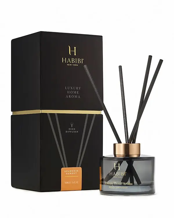 HABIBI NY Luxury Reed Diffuser Splendid Sunset 3.4 Oz