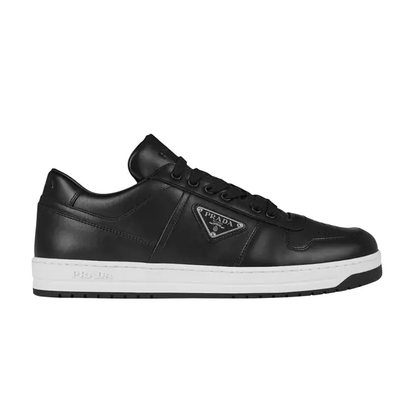 Prada Downtown Leather Sneakers - Black
