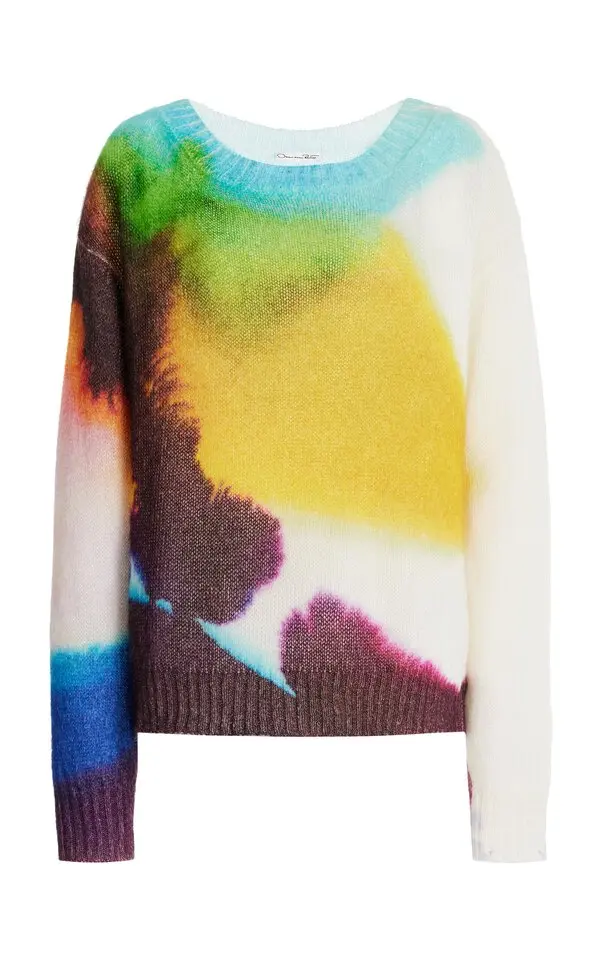 Oscar De La Renta Printed Sweater