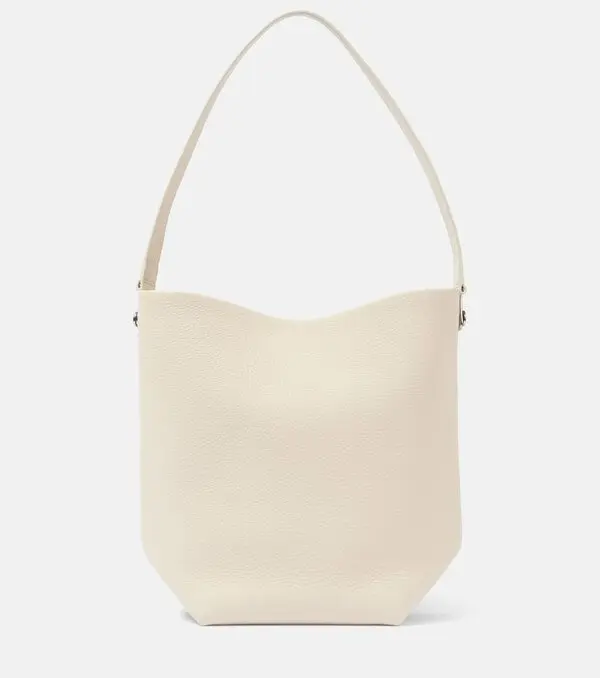 THE ROW N/s Park Medium Leather Tote Bag - White