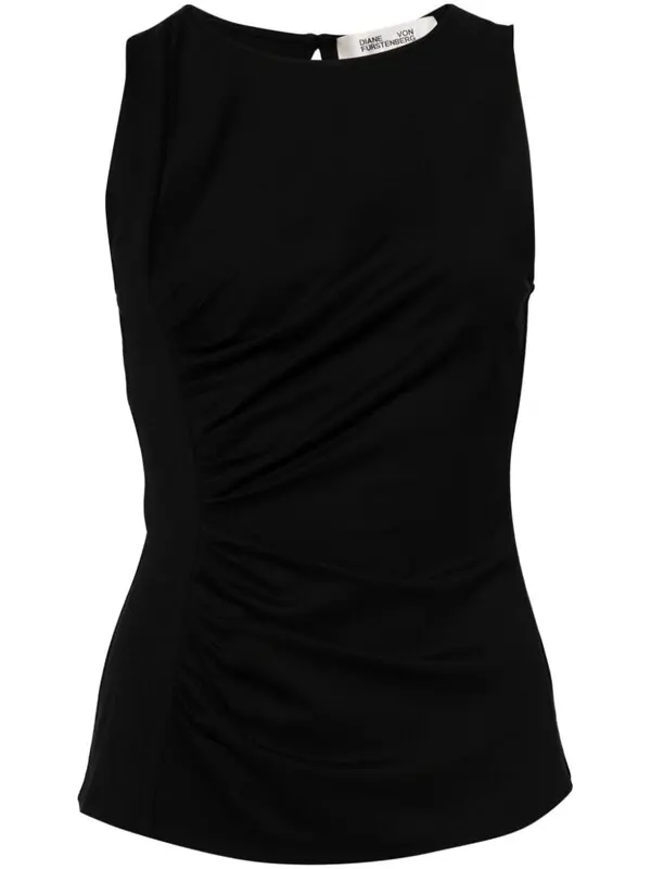 Diane Von Furstenberg Draped Tank Top