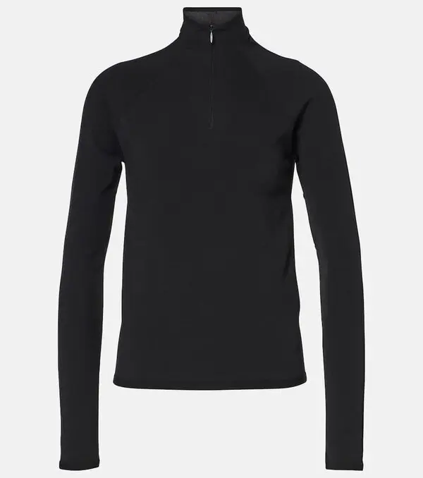THE ROW Patti Jersey Top - Black