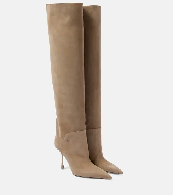 JIMMY CHOO Cycas Over-the-knee Boots - Beige