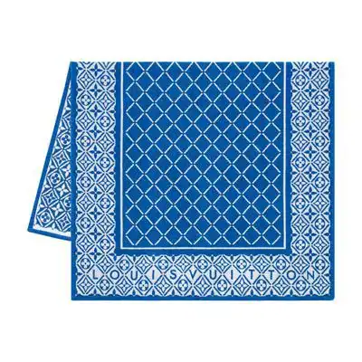 Louis Vuitton Monogram Flower Tile Beach Towel - Blue