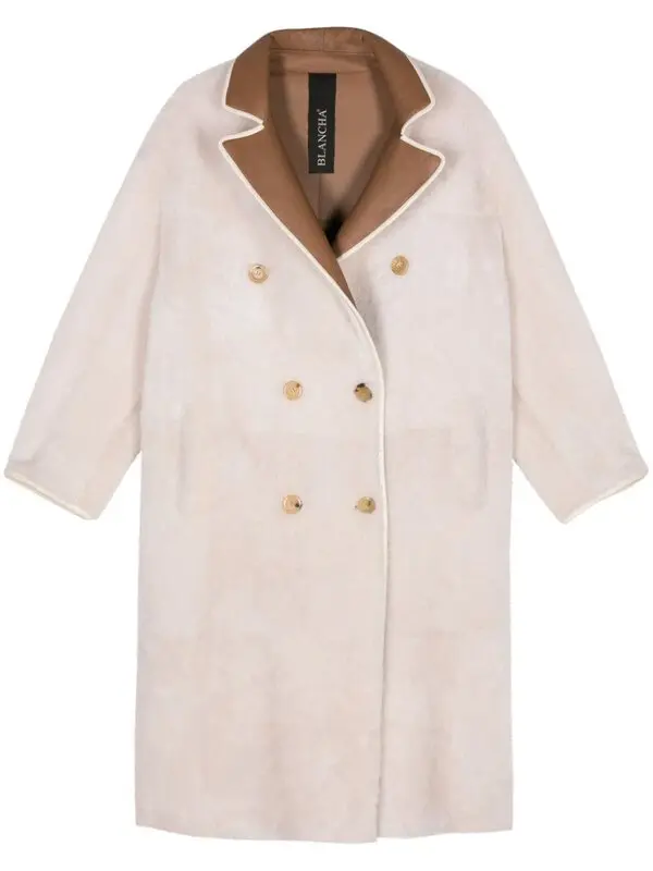 BLANCHA Double-breasted Reversible Coat