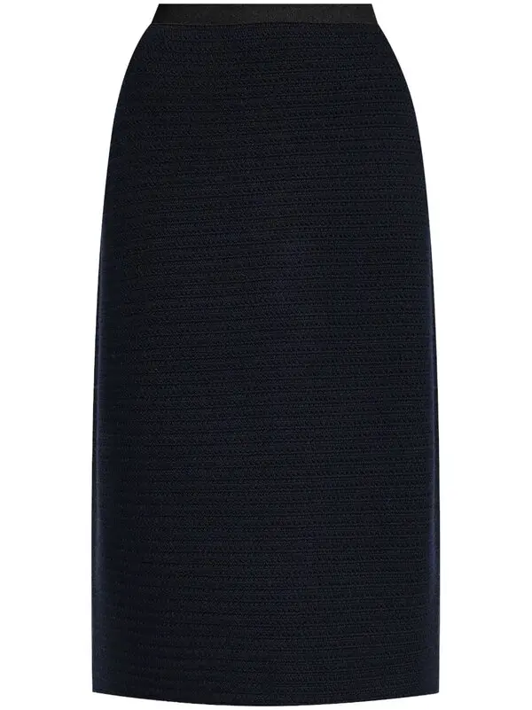 Fabiana Filippi Wool Midi Skirt - Blue