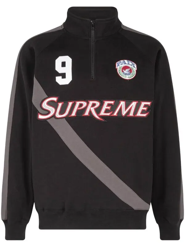 Supreme Equipé Logo-appliquéd Sweatshirt - Black