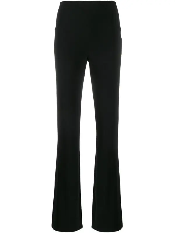 Norma Kamali High-waist Flared Trousers