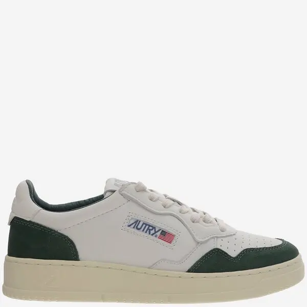 AUTRY Low Medalist Leather Sneakers - Green