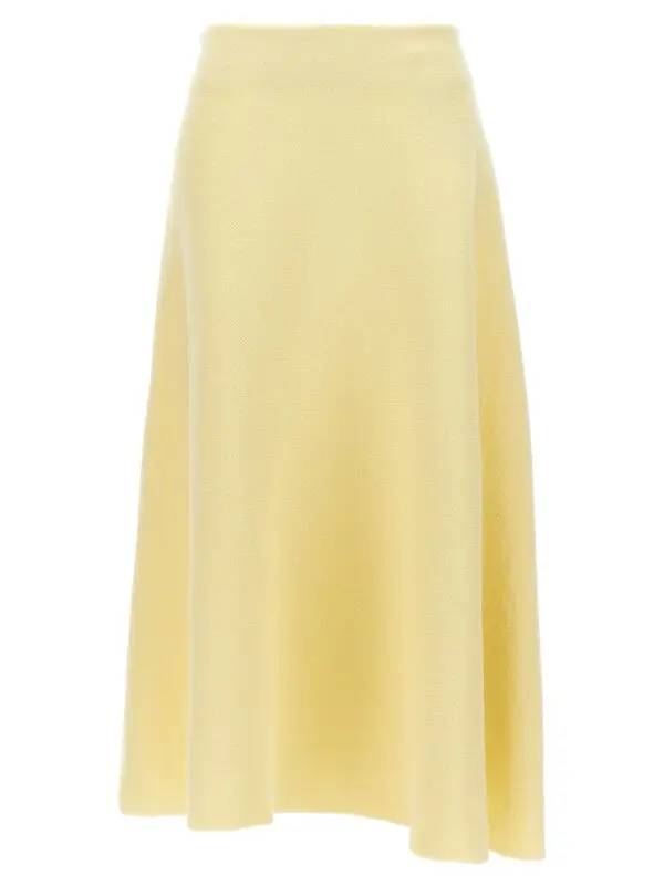 JIL SANDER Flared Wool Skirt