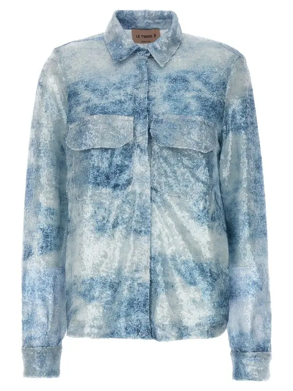 LE TWINS Daniela' Shirt - Light Blue