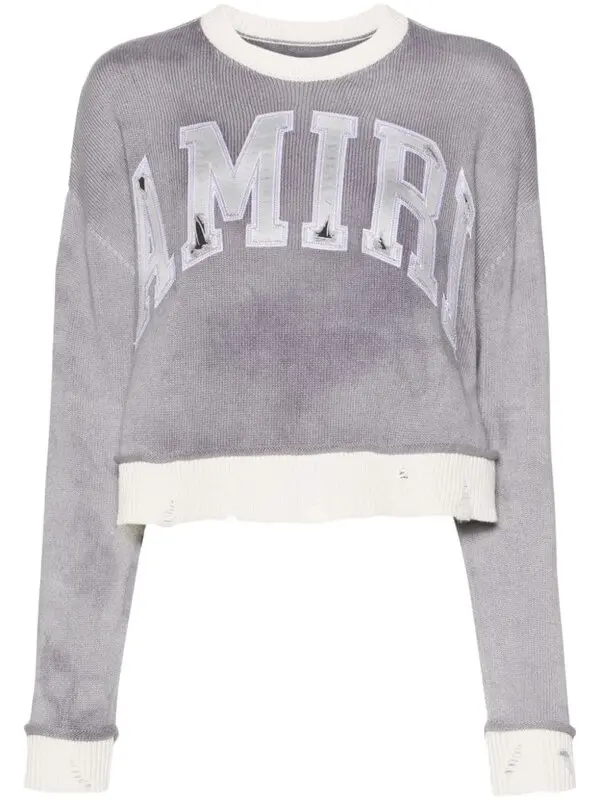 Amiri Cropped Cashmere Jumper