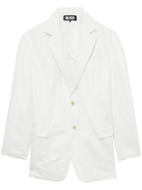 BLACK COMME DES GARÇONS Asymmetric Single-breasted Blazer