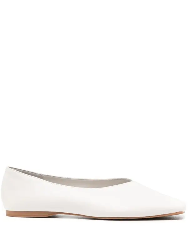 Senso Brynn Leather Ballerina Flats - White