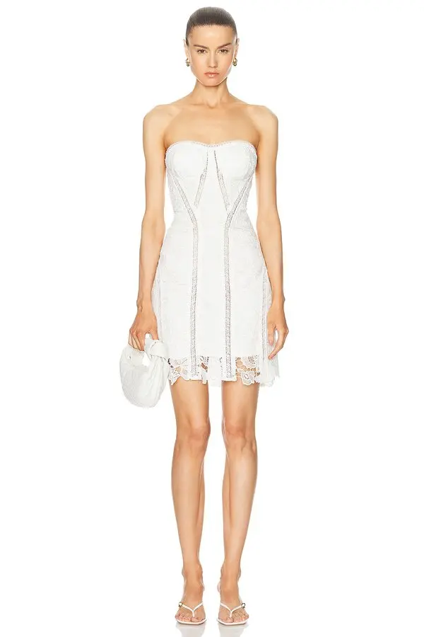 Rococo Sand Strapless Mini Dress