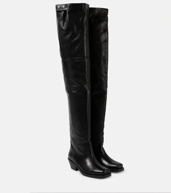 Isabel Marant Amati Leather Knee-high Boots