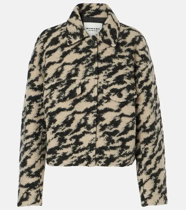 MARANT ETOILE Ferida Printed Wool-blend Jacket - Multicoloured