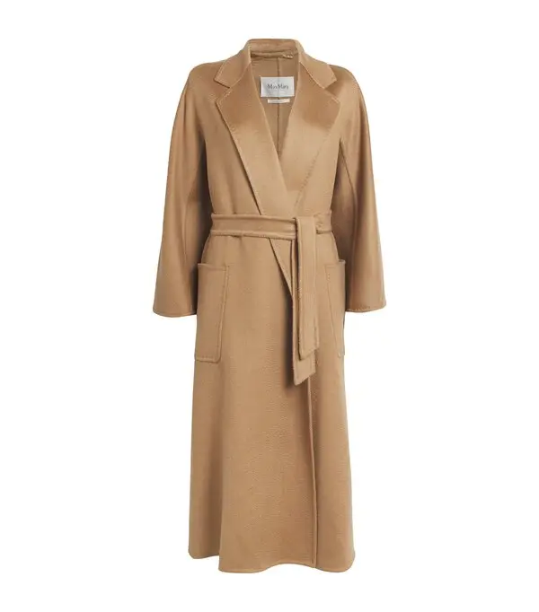 Max Mara Ludmilla Cashmere Wrap Coat - Beige