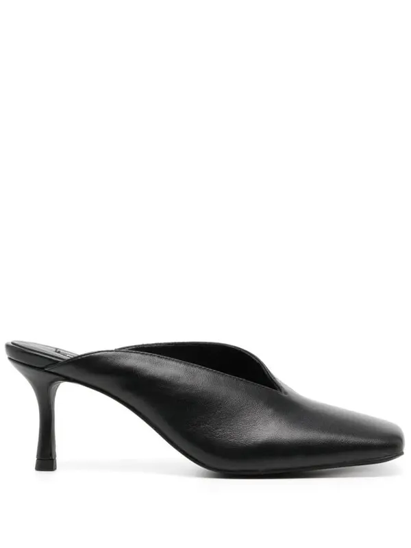 Senso Jaynee 80mm Leather Mules - Black