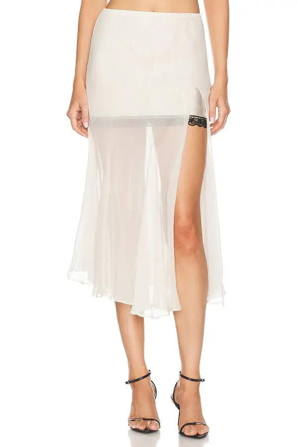 MIMCHIK Sheer Gusset Skirt