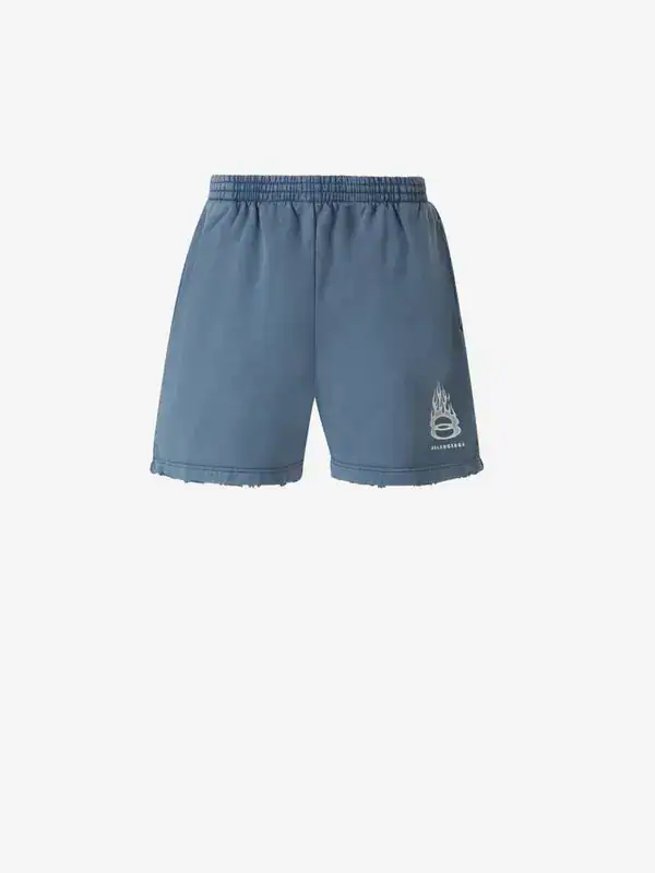 Balenciaga Burning Unity Bermuda Shorts In Burning Unity 