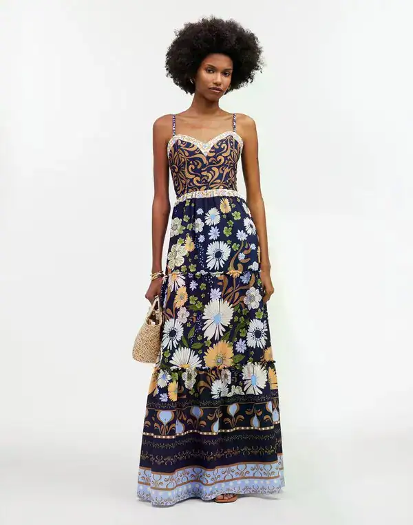 knee length dresses for ladies Barbara Orquidea Maxi Dress main image 1