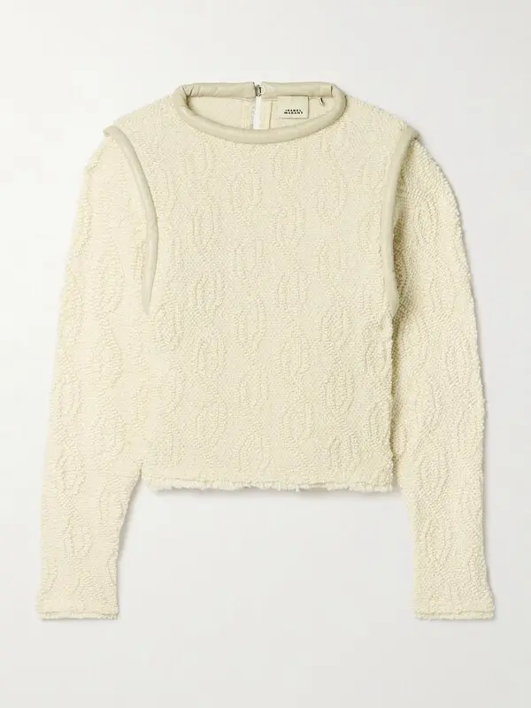 Isabel Marant Ladiva Cable-knit Sweater - Ecru